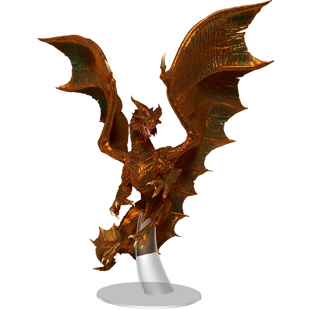 Adult Copper Dragon Large Figure D&D Miniature | Paladins Game Castle